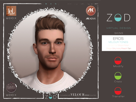 Second Life Marketplace - ZOD_EVO X Skin EROS [SILKY]